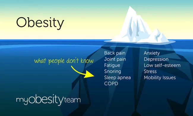 Obesity: What People Don't See (Infographic) | MyObesityTeam